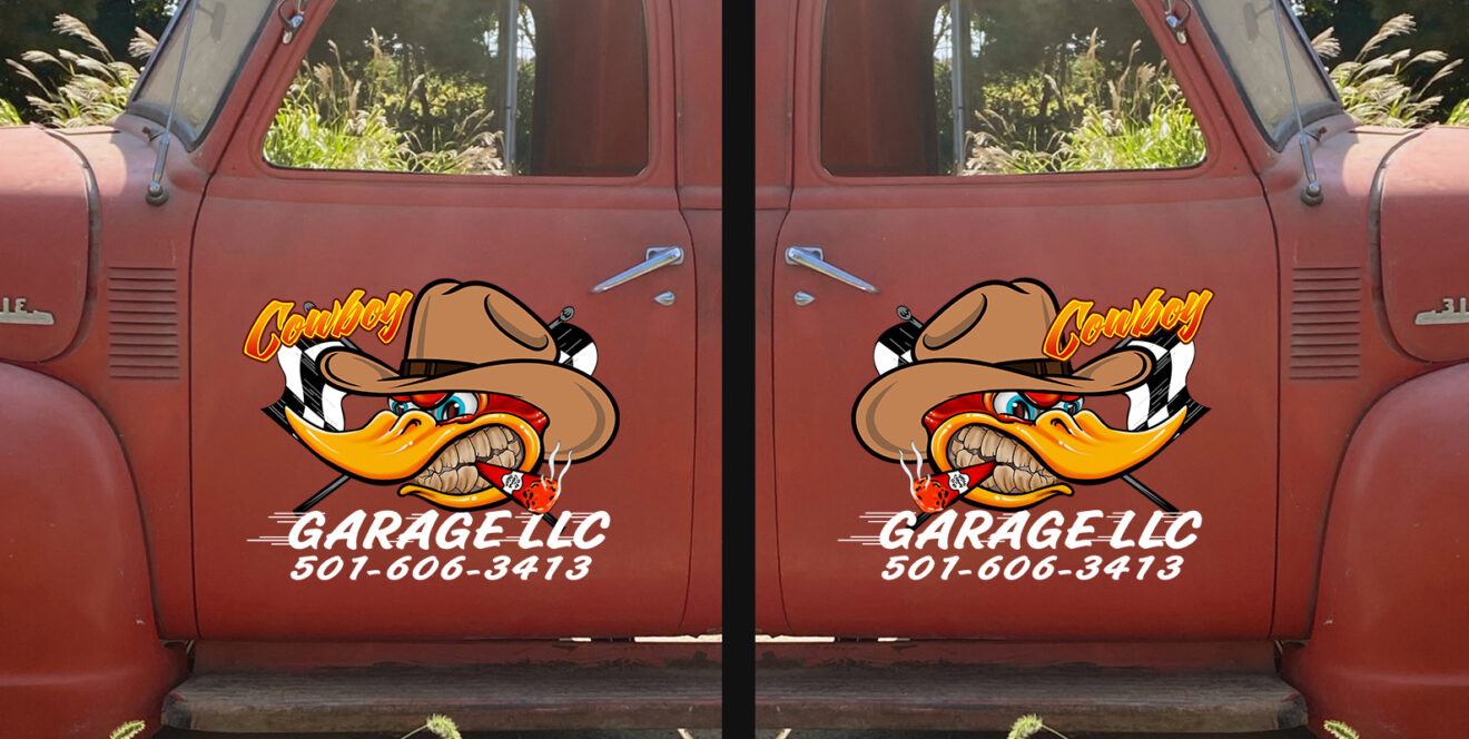 Hot Rod Sticker Customizable Mr. Horsepower Cowboy Style Decal For Hot ...