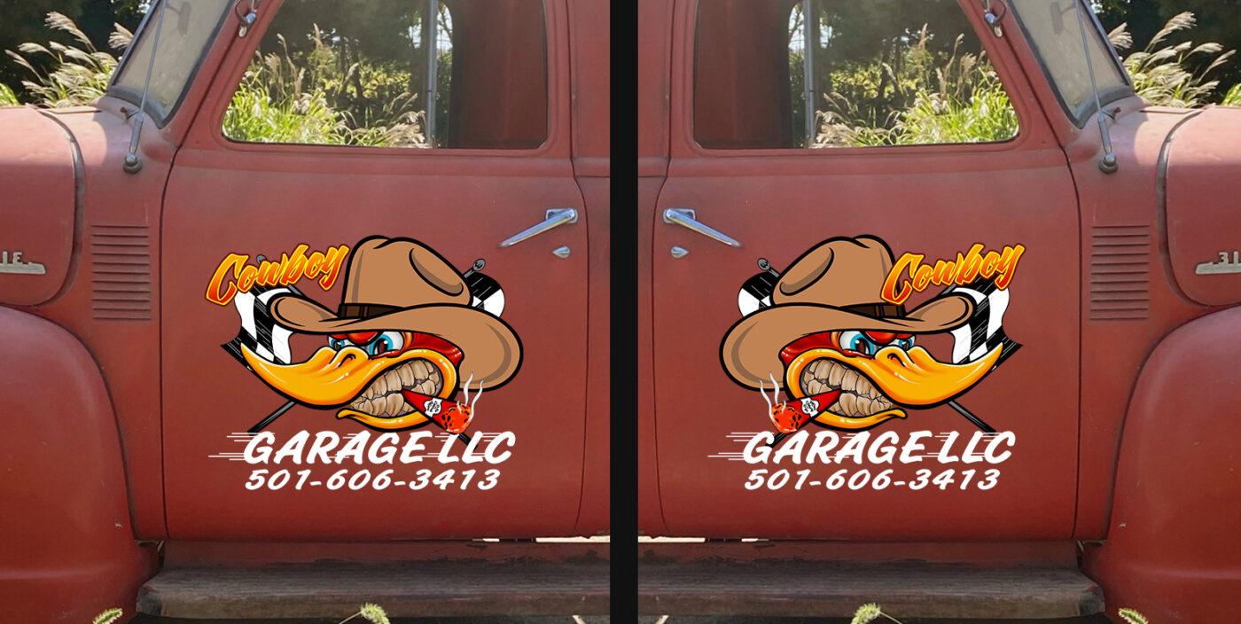 Hot Rod Sticker Customizable Mr. Horsepower Cowboy Style Decal For Hot ...