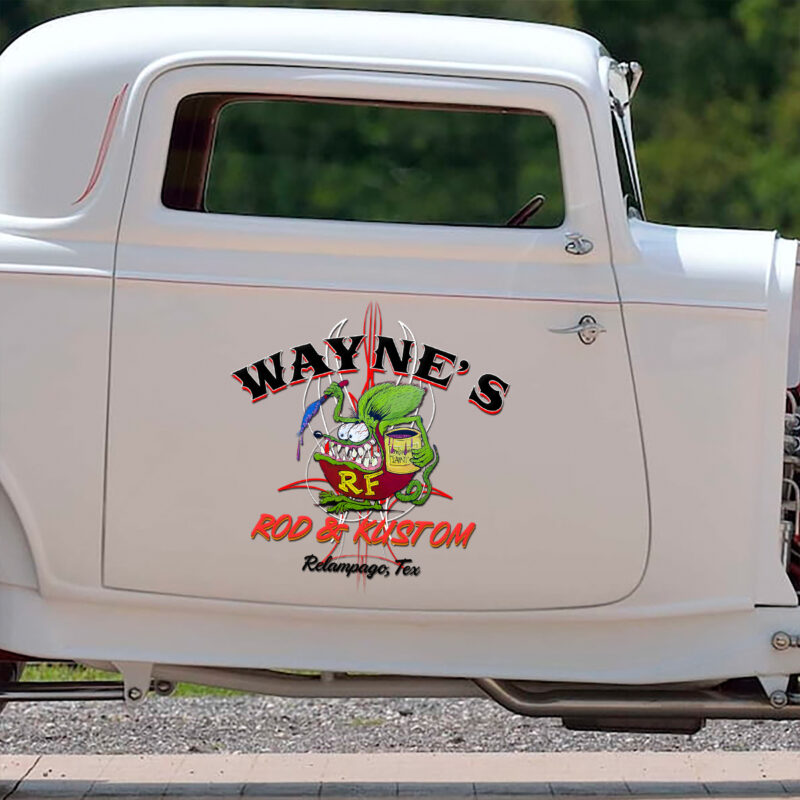 Personalized Hot Rod Rat Fink Rod And Kustom Vinyl Stickers - Dingmun