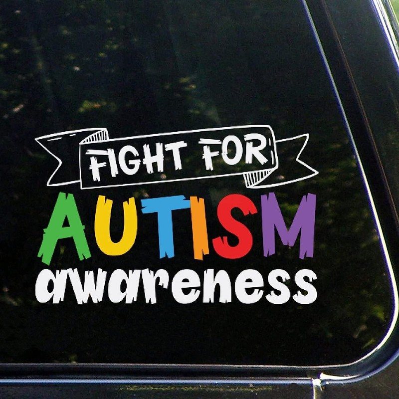 Fight for Autism Awareness Car Stickers - Vinyl Autism Awareness Puzzle ...