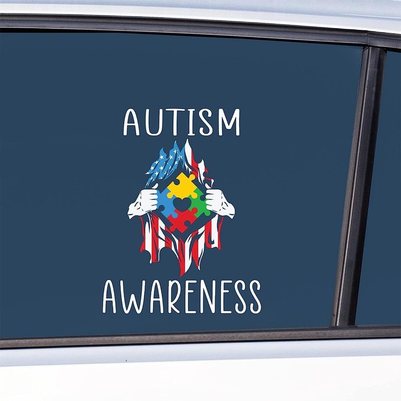 Autism Child Awareness Sticker - Waterproof Autism Acceptance Decals ...