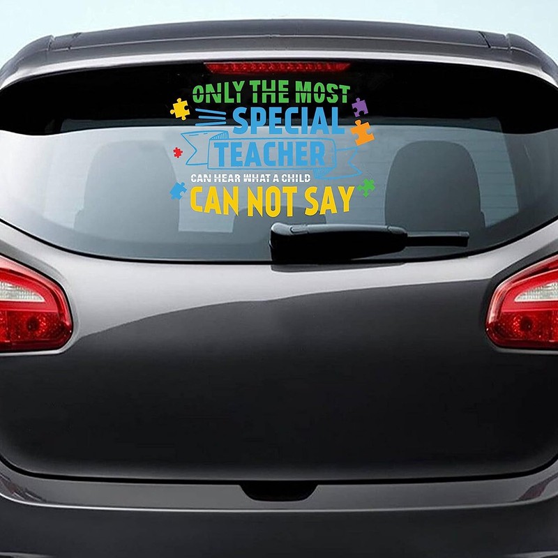 Car Decals for the Special Teacher - Vinyl Autistic Love Support Decal ...
