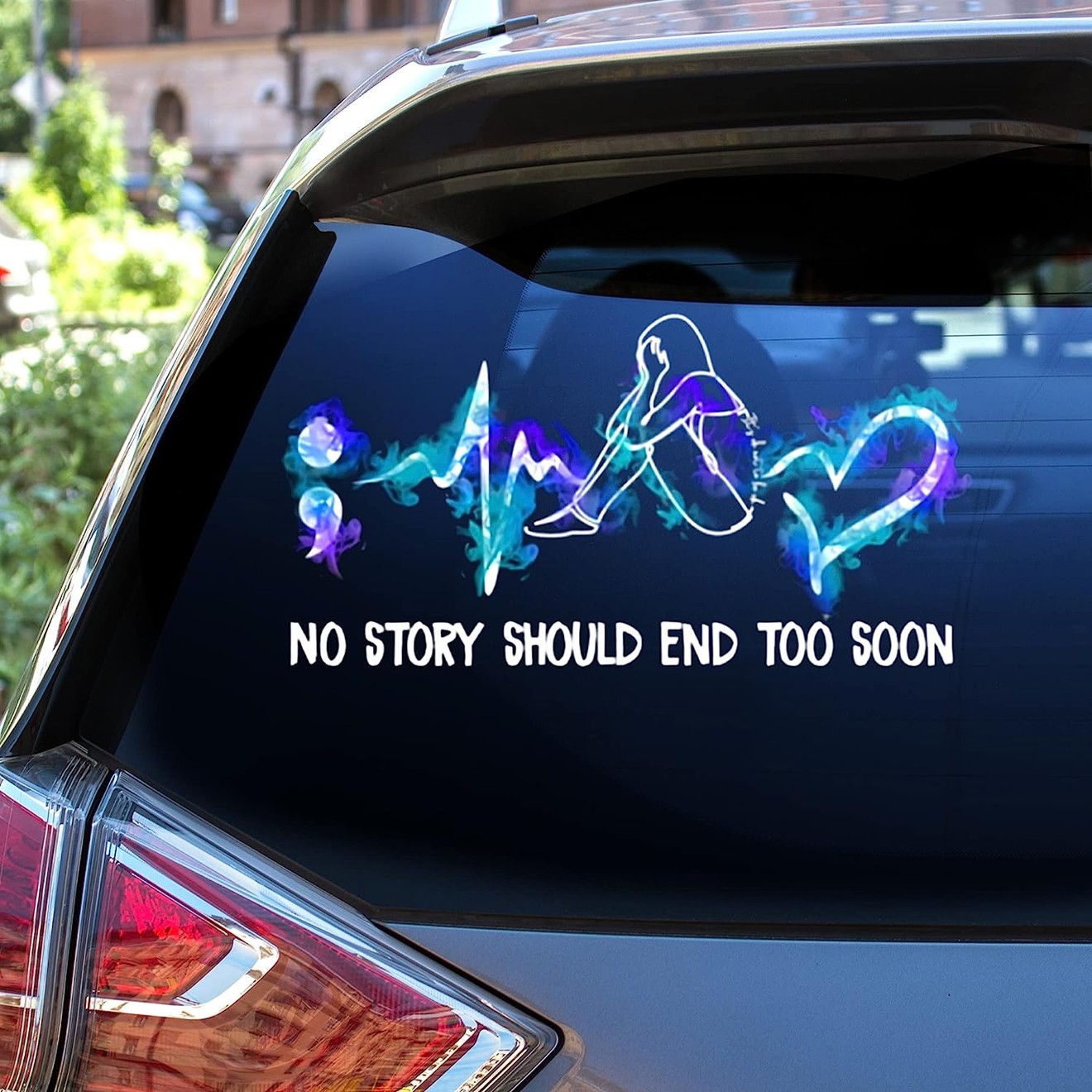 Suicide Awareness Magical Semicolon Heart Beat No Story Should End Too ...