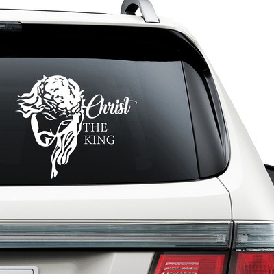 Jesus Christ The King Car Sticker Christian Car Door Window Vinyl ...