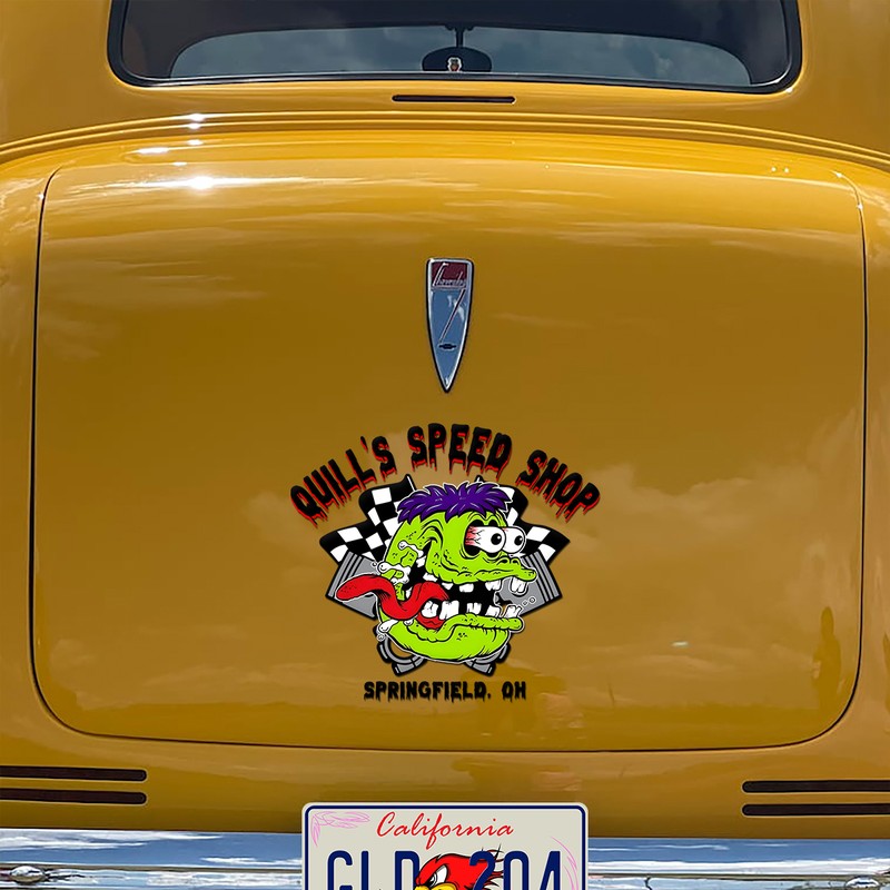 Personalized Hot Rod Monster Vinyl Decals For Car - Dingmun