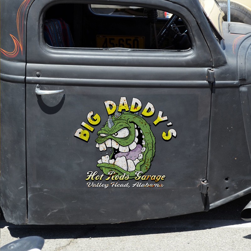 Personalized Hot Rod And Custom Speed Shop Vinyl Wrap Decals - Dingmun