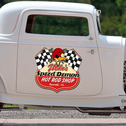 Personalized Woodpecker Speed Demon Vinyl Decals – Mr. Horsepower Hot ...