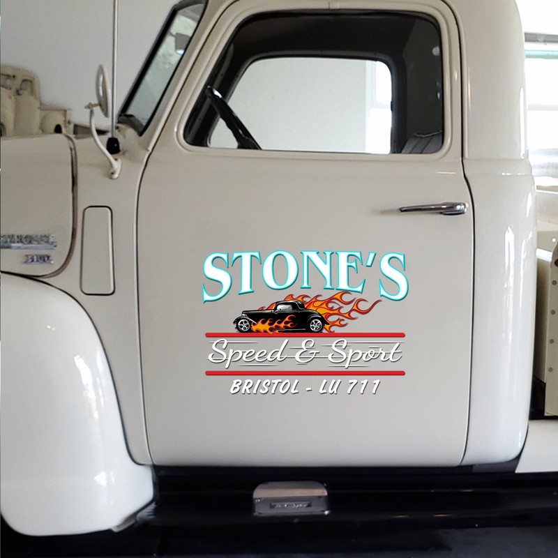 Custom Hot Rods Speed and Sport Vinyl Sticker - Dingmun