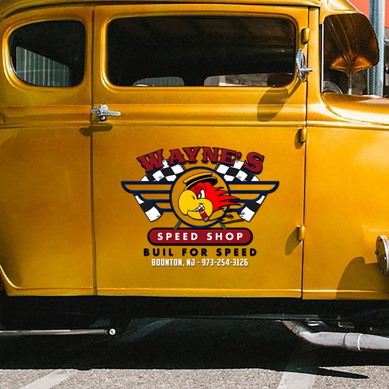 Personalized Hot Rod - Car Door Decal Options For Every Style - Dingmun