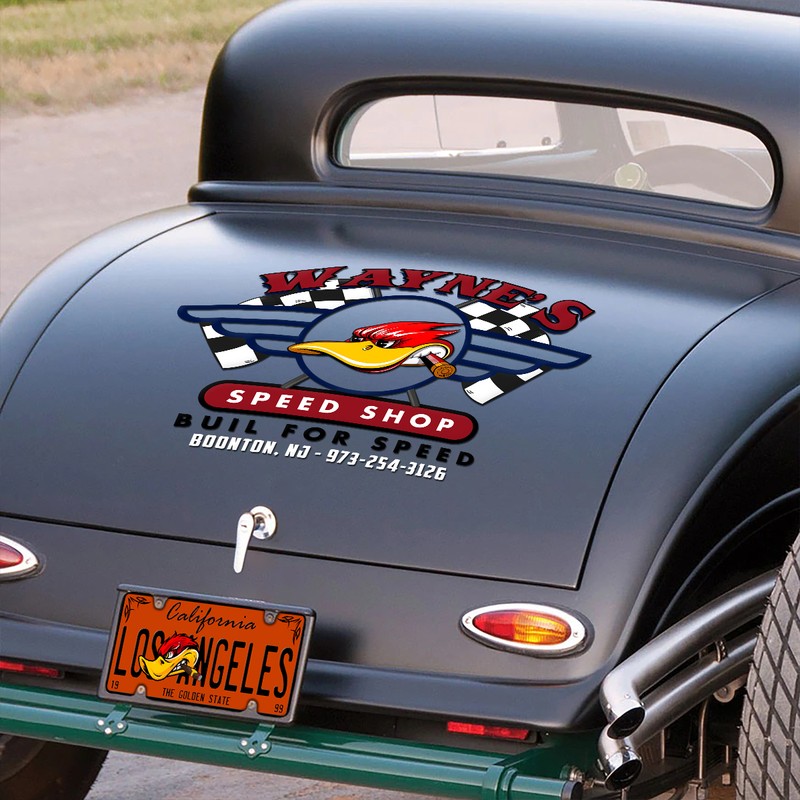 Upgrade Your Vehicle With Custom Car Decals - Hot Rod Duck Sticker ...
