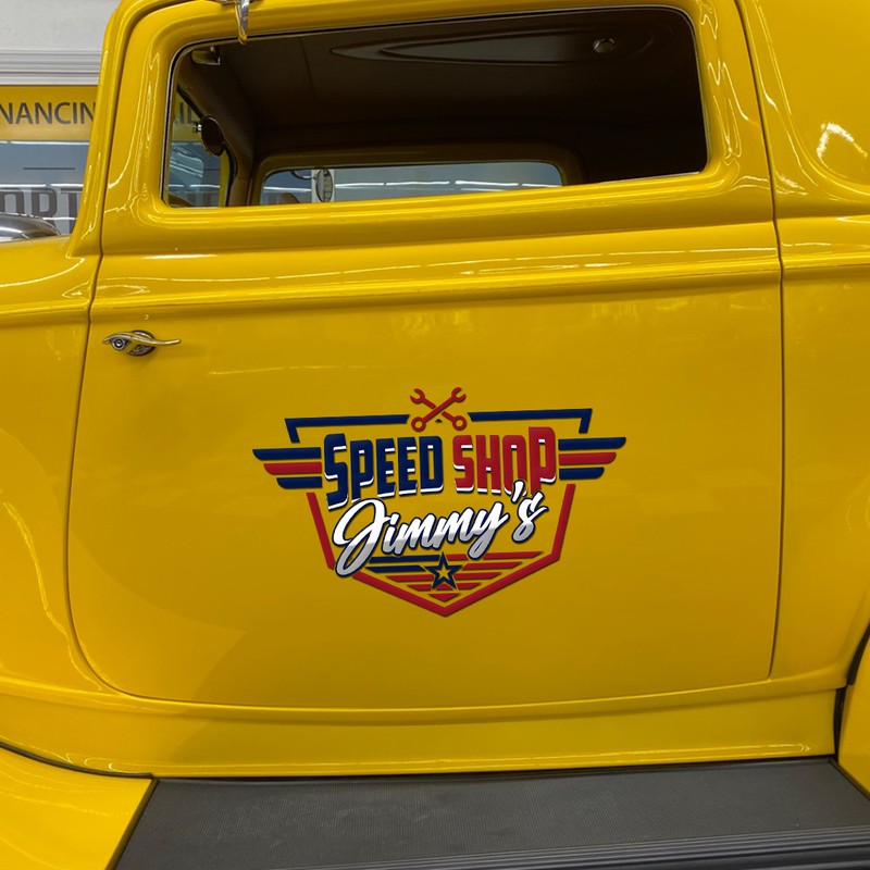 Personalized Lowrider Hot Rod - Custom Car Door Decals And More - Dingmun