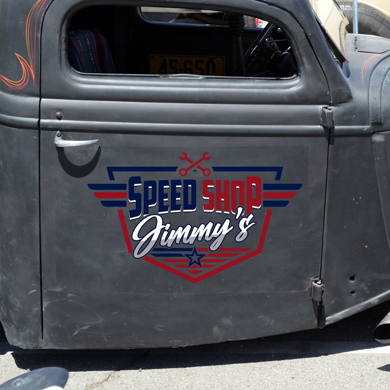 Personalized Lowrider Hot Rod - Custom Car Door Decals And More - Dingmun