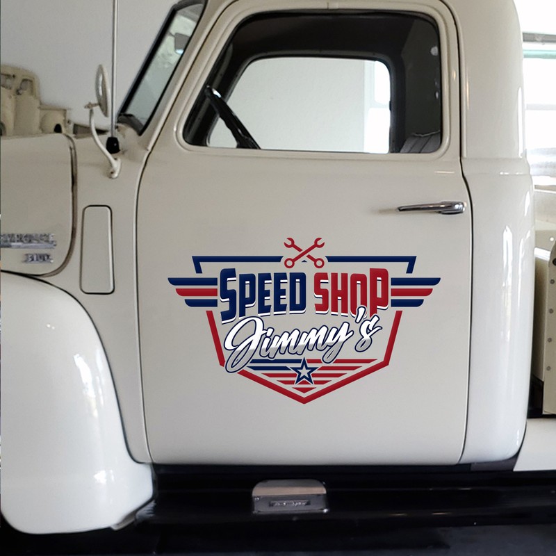 Personalized Lowrider Hot Rod - Custom Car Door Decals And More - Dingmun