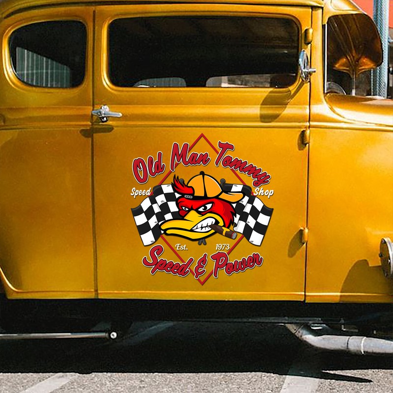 Custom Designs For Hot Rod And Mr. Horsepower Fans - Vinyl Decals For ...