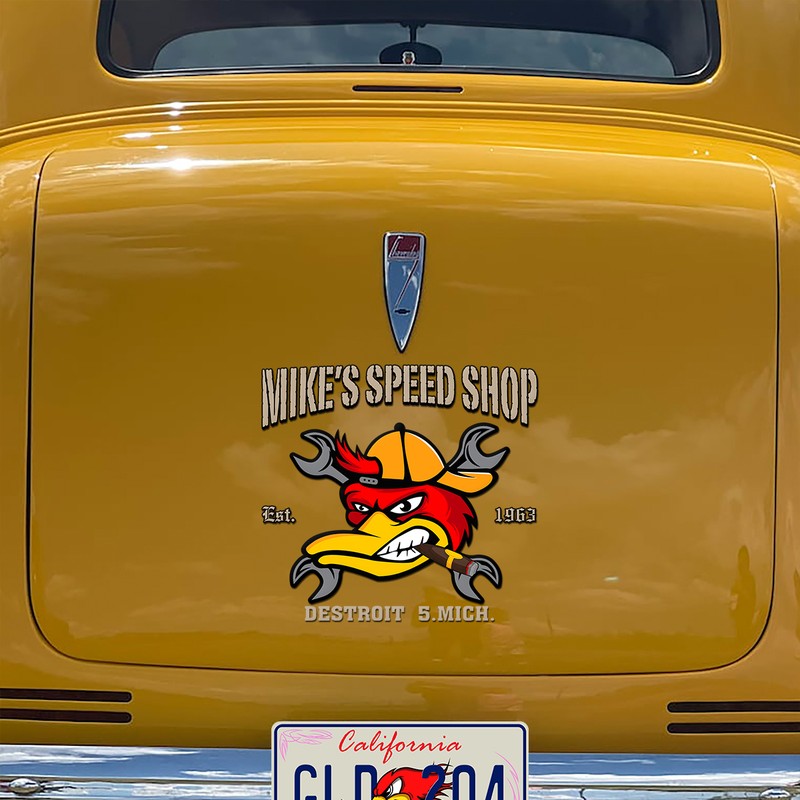 Hot Rod Car Decals - Customized Style With Mr. Horsepower - Dingmun