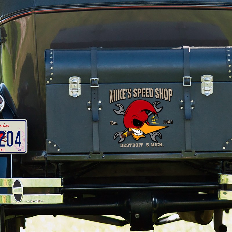 Personalized Mr. Horsepower Decals - Custom Hot Rod Graphics - Dingmun