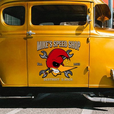 Personalized Mr. Horsepower Decals - Custom Hot Rod Graphics - Dingmun