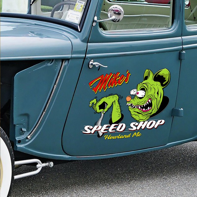 Upgrade Your Ride With Personalized Rat Rod Monster Decals For Cars ...