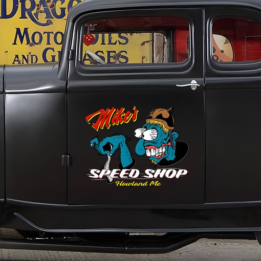 Customize Your Ride With Personalized Rat Rod Monster - Hot Rod Door ...