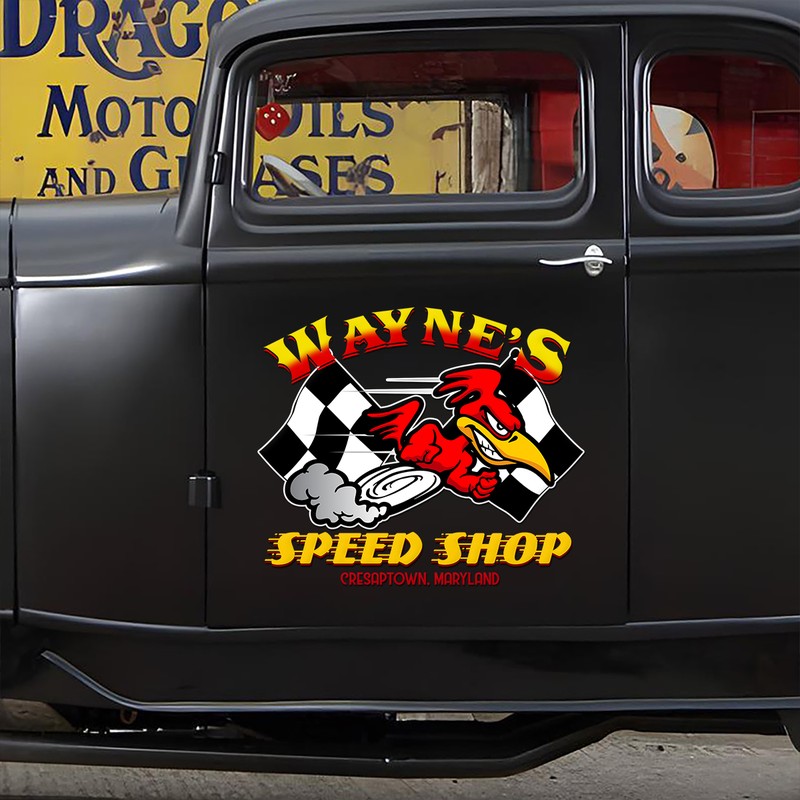 Stand Out With Personalized Mr. Horsepower Hot Rod Garage - Large Hot ...
