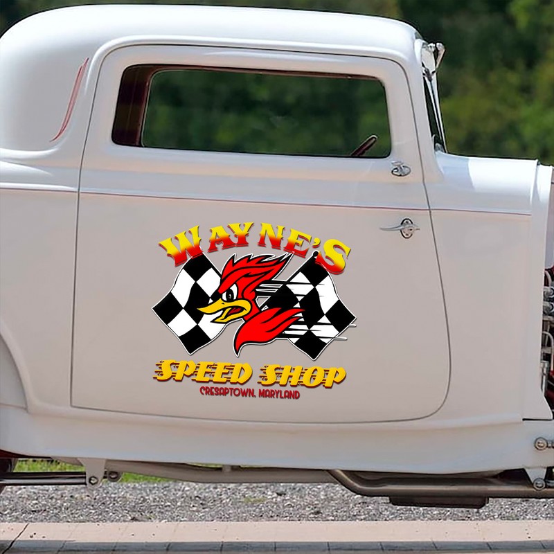 Express Your Style With Mr. Horsepower Sticker - Hot Rod Door Decals ...