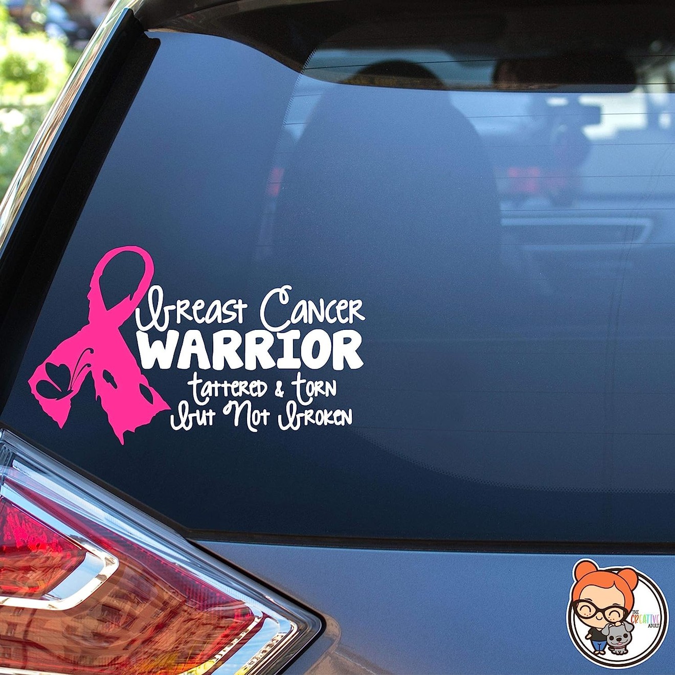 Breast Cancer Car Decal Gift For Breast Cancer Warrior - Dingmun