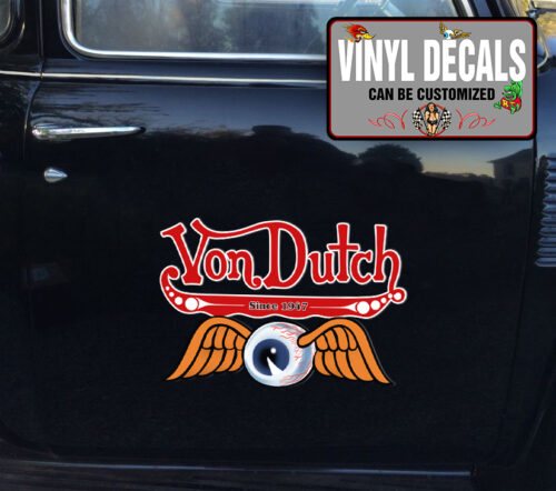 2 Pcs Hot Rod Garage Flying Eyeball Pinstriping Vinyl Sticker 09884 ...