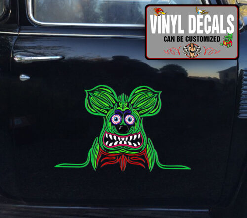 2 Pcs Hot Rod Garage Rat Rod Pinstriping Vinyl Sticker 09963 - Dingmun