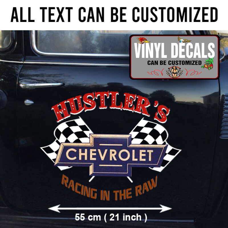 Personalized Chevy Hot Rod Truck Gasser Racing Car Door Art Lettering ...