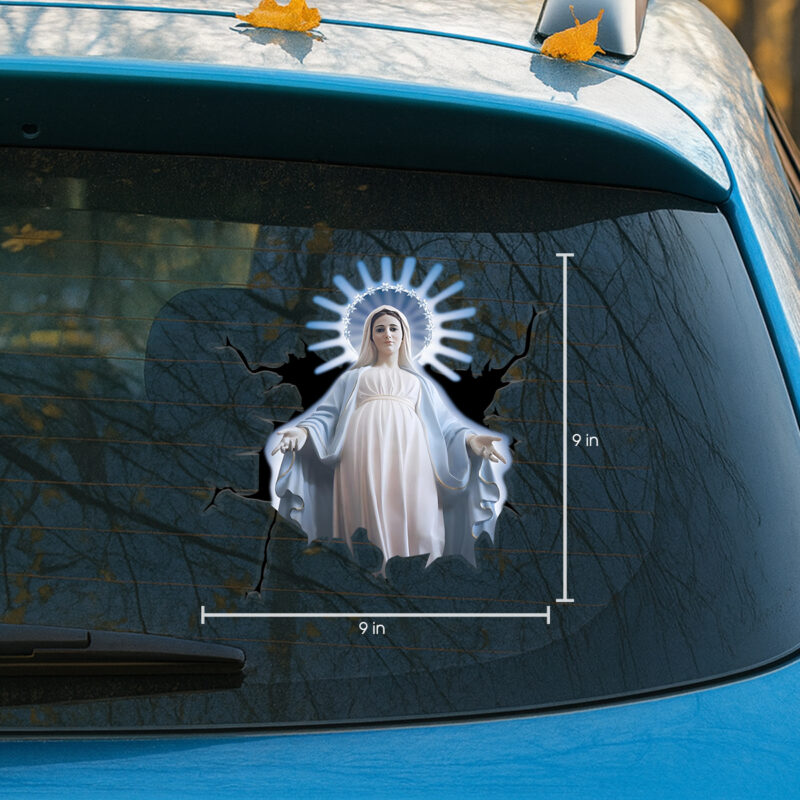 Maria Saint Mary Mother of Jesus Car Decal - Blessed Virgin Mary ...