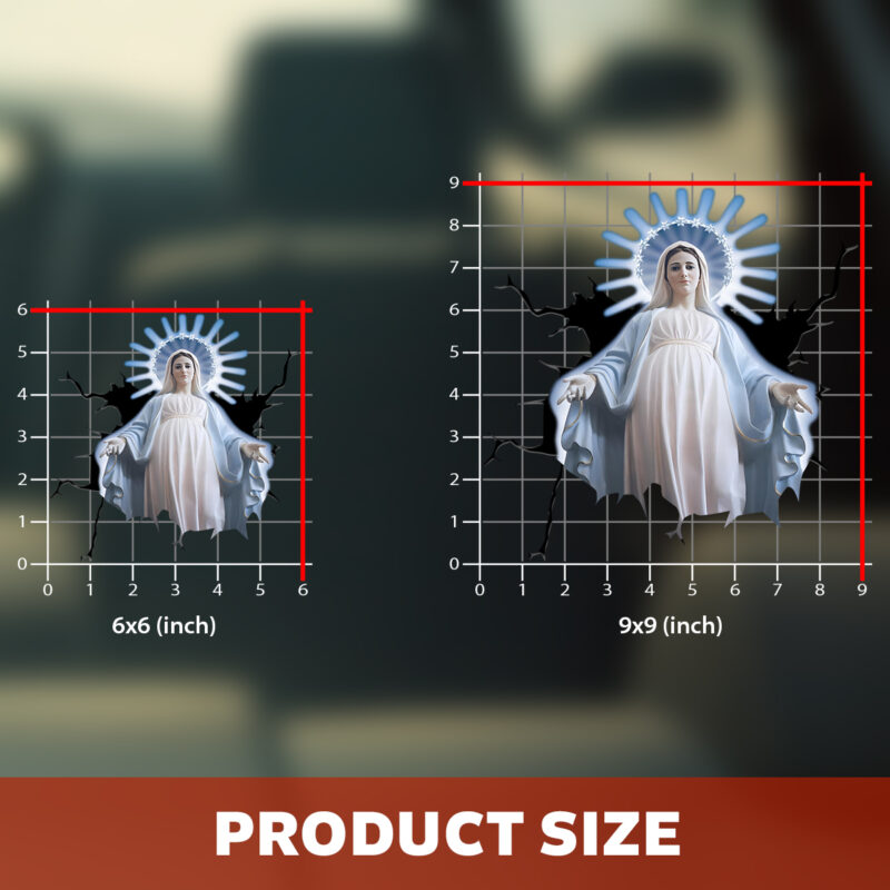 Maria Saint Mary Mother of Jesus Car Decal - Blessed Virgin Mary ...