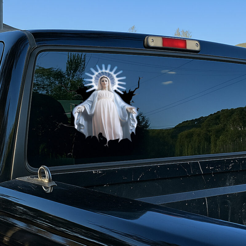 Maria Saint Mary Mother of Jesus Car Decal - Blessed Virgin Mary ...